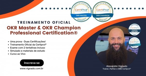 Curso Oficial OKRMPC OKRCPC Certiprof - OKR Master e OKR Champion Professional Certificate ...