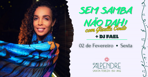 Sem samba não dáh! Com Giselle Couto em Belo Horizonte - Sympla