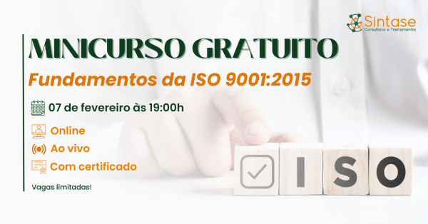 Minicurso GRATUITO: Fundamentos da ISO 9001:2015 - online - Sympla