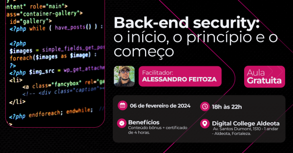 Back-end security: o início, o princípio e o começo em Fortaleza - Sympla
