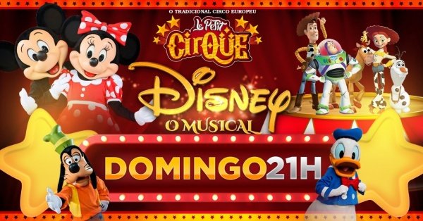 DISNEY MUSICAL |Domingo (11/02) - 21H em Cuiabá - Sympla