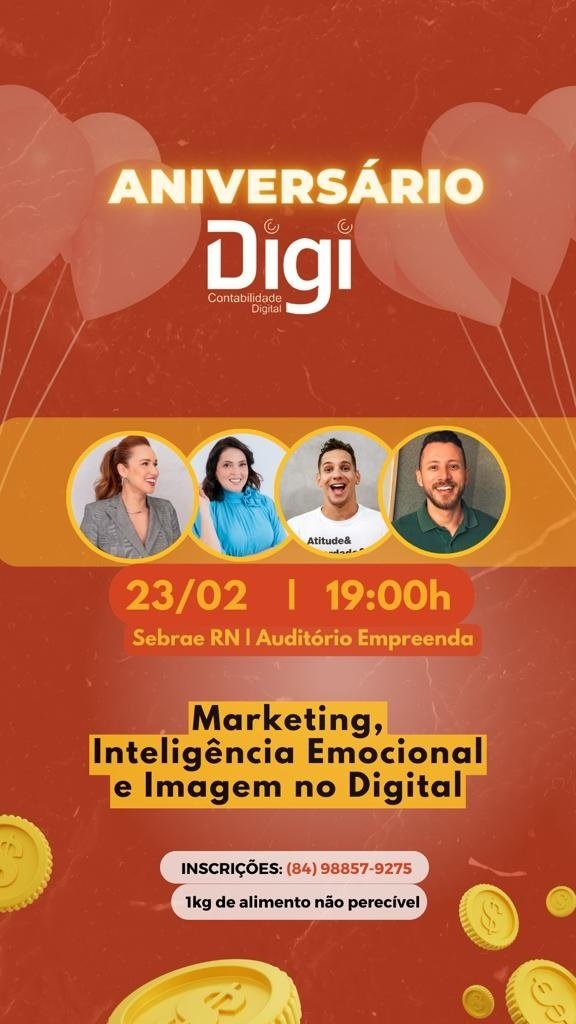 Aniversário DIGI Contabilidade em Natal - Sympla