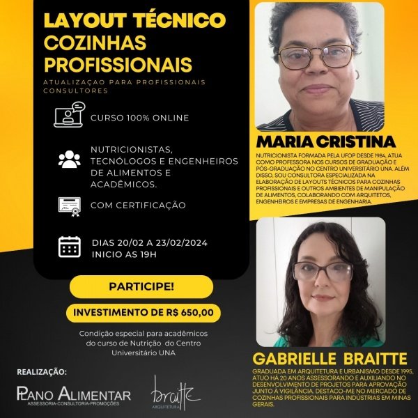 Curso de Layout Técnico para cozinhas profissionais - online - Sympla