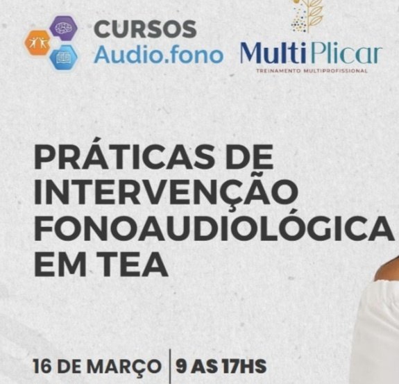 PRÁTICAS DE INTERVENÇÃO FONOAUDIOLÓGICA EM TEA em Rio de Janeiro - Sympla