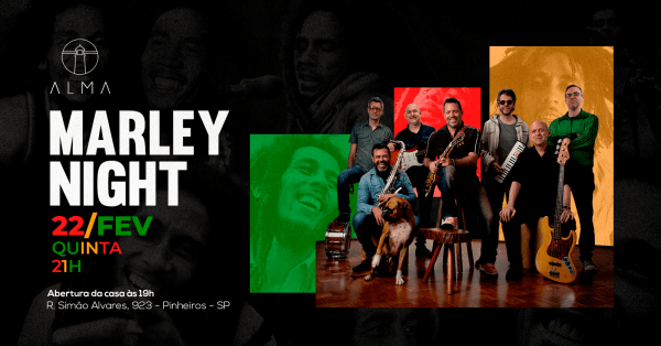 Marley Night no Alma São Paulo em São Paulo - Sympla