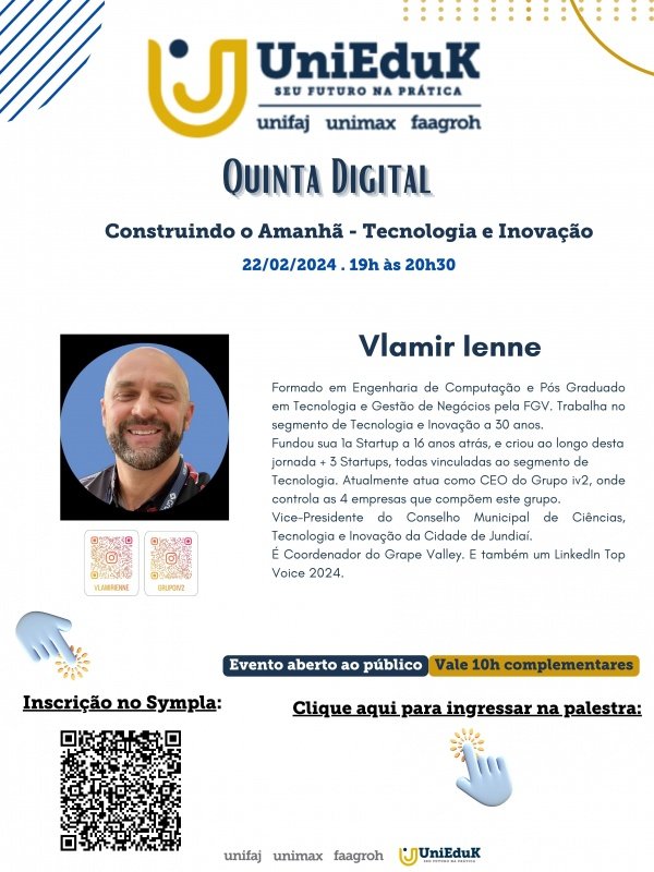 Construindo o Amanhã - Tecnologia e Inovação - Palestrante: Vlamir ...