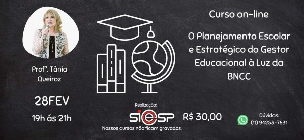 Curso on-line - O planejamento escolar e estratégico do Gestor ...