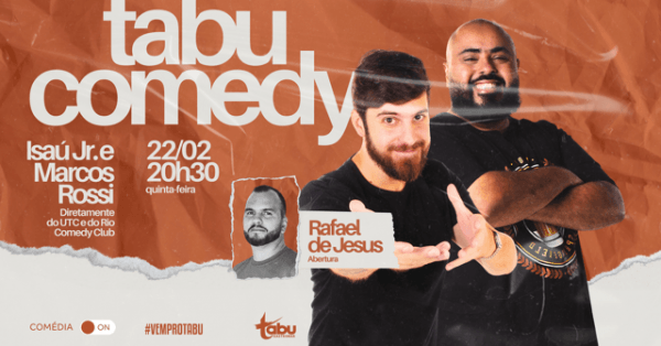 SHOW COM ISAU JR E MARCOS ROSSI - DIRETO DO UTC - TABU COMEDY em ...