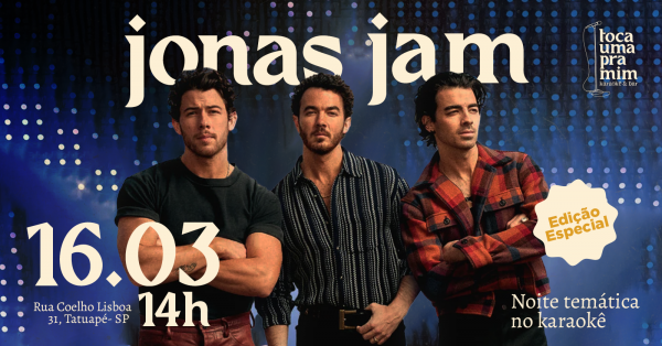 Jonas Jam - Karaokê Night (Encontro de fãs de Jonas Brothers) em São Paulo - Sympla