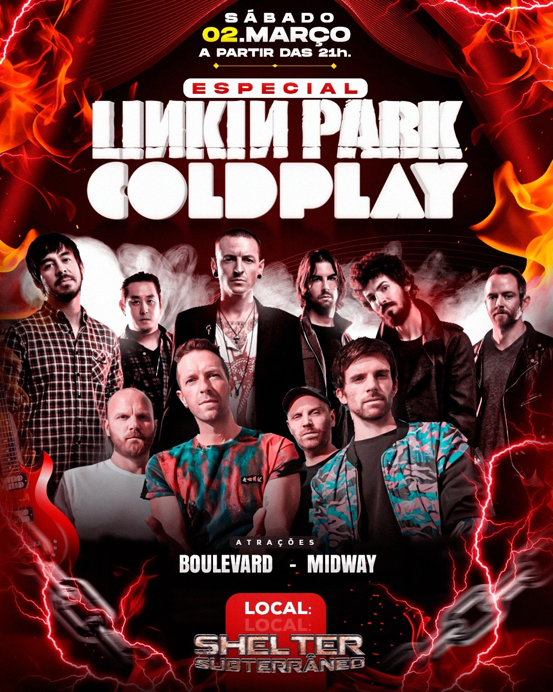 Especial Coldplay e Linkin Park em Porto Velho - Evento ON