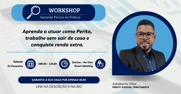 WORKSHOP - APRENDA PERÍCIA NA PRÁTICA - online - Sympla