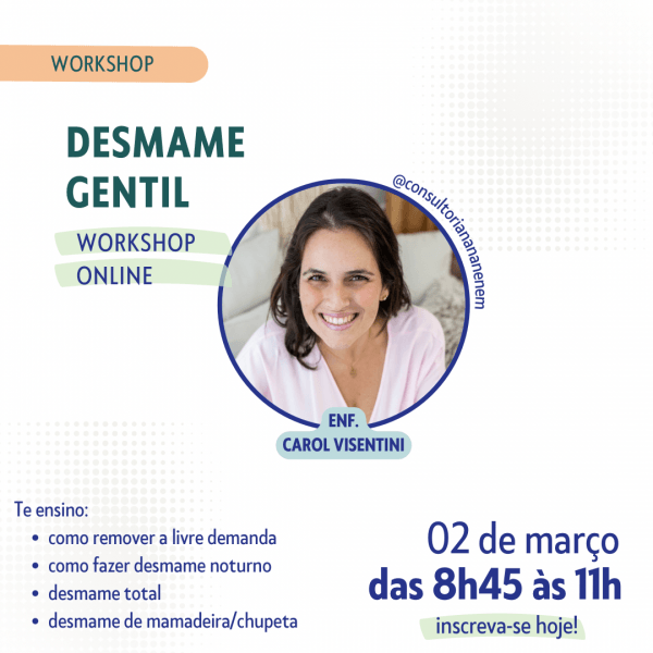 Desmame gentil - Workshop online - online - Sympla