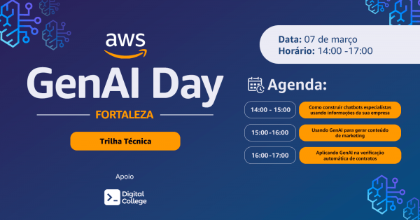 AWS GenAI Day Fortaleza – Trilha Técnica em Fortaleza - Sympla