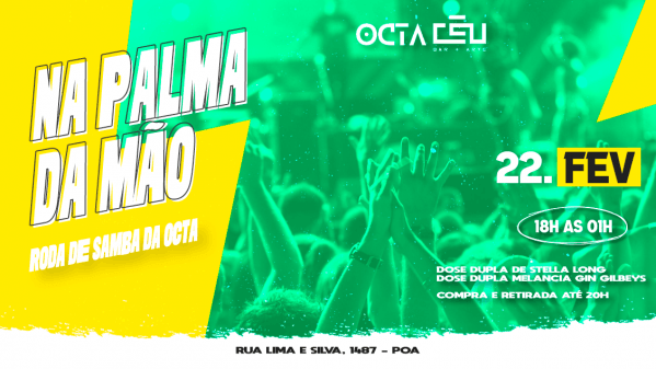 Roda de Samba da Octa - Céu na Palma da Mão - em Porto Alegre - Sympla