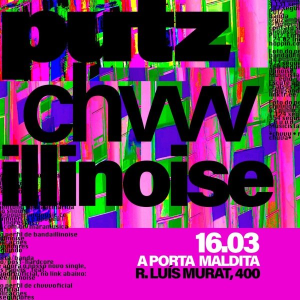A PORTA MALDITA - PUTZ + ILLINOISE + CHVVV em São Paulo - Sympla