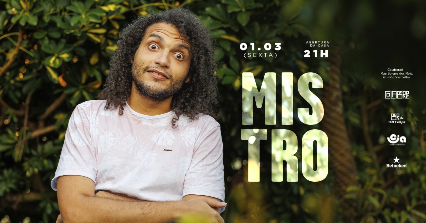 Mistro no Bar do Terraço da Colaboraê em Salvador - Sympla
