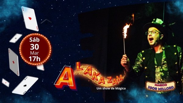 Alakazam, um show de mágica! em Nova Iguaçú em Nova Iguaçu - Sympla