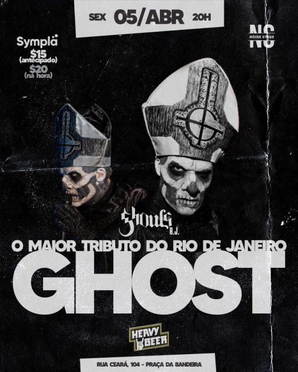 GHOST B.C. TRIBUTO - GHOULS RJ em Rio de Janeiro - Sympla