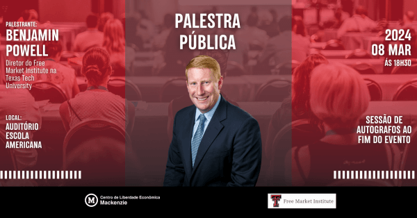 Palestra Pública com Benjamin Powell em São Paulo - Sympla