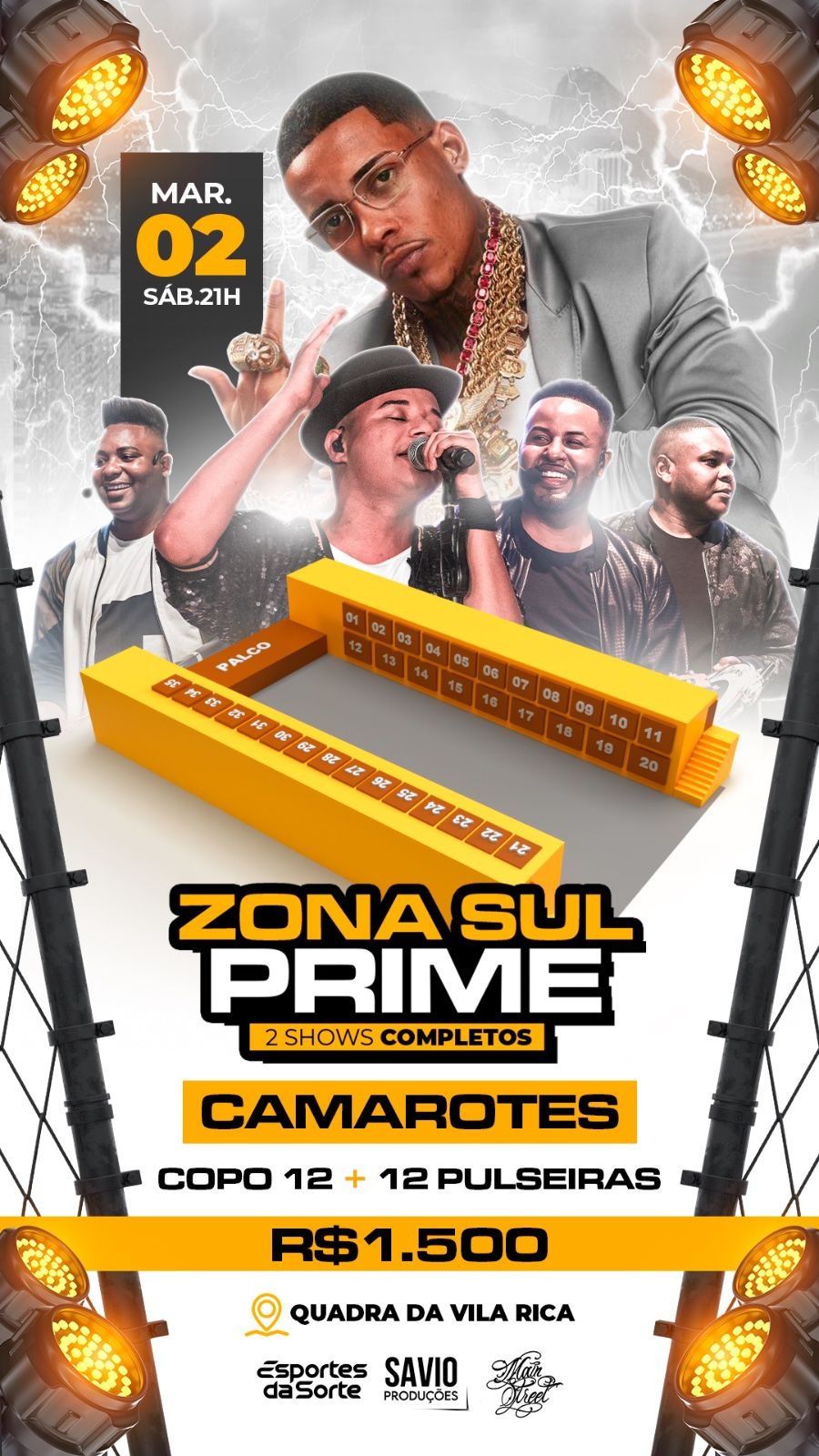 ZONA SUL PRIME - MC POZE + TA NA MENTE em Rio de Janeiro - Sympla