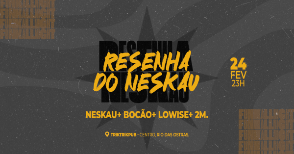 RESENHA DO NESKAU ::: FUNK ALL NIGHT :: Trik Trik Pub em Rio das Ostras ...