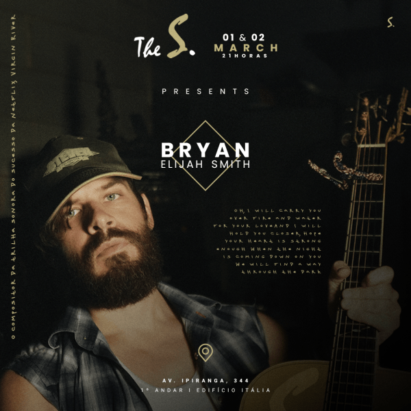 The S. Experiences: Bryan Elijah Smith em São Paulo - Sympla