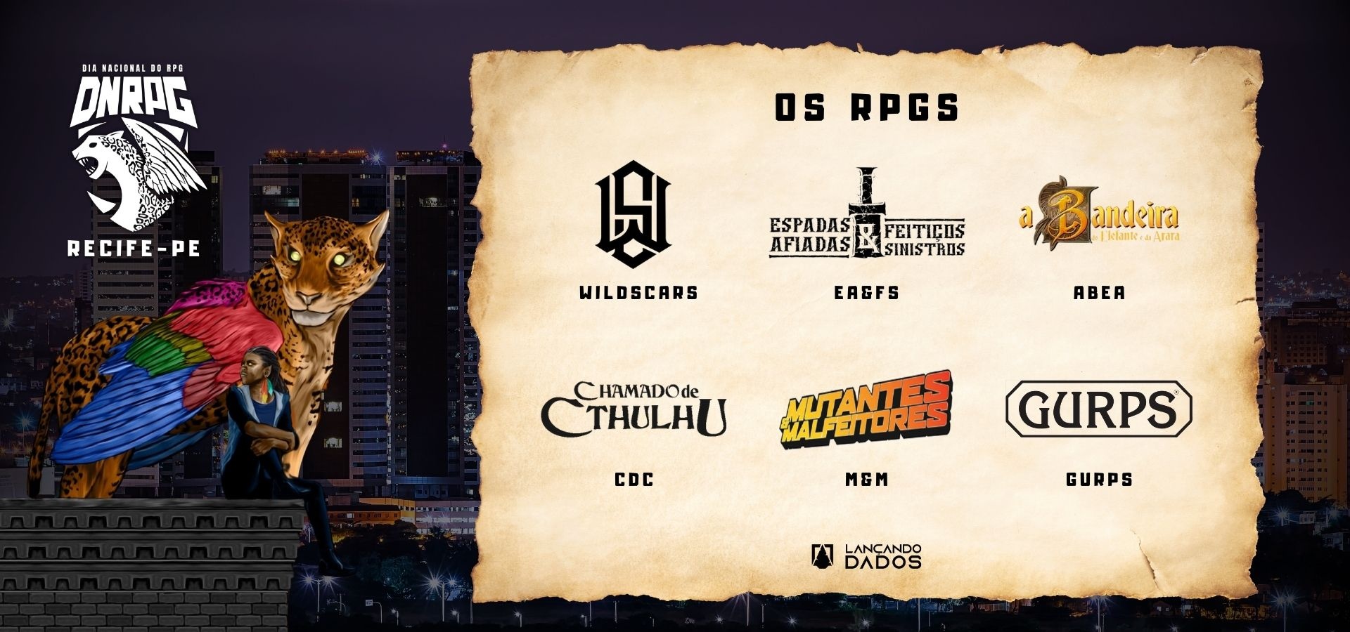 Dia Nacional do RPG - Em Recife em Recife - Sympla