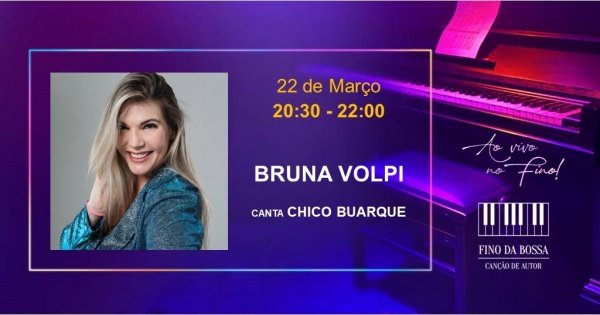 Bruna Volpi no Fino da Bossa em São Paulo - Sympla