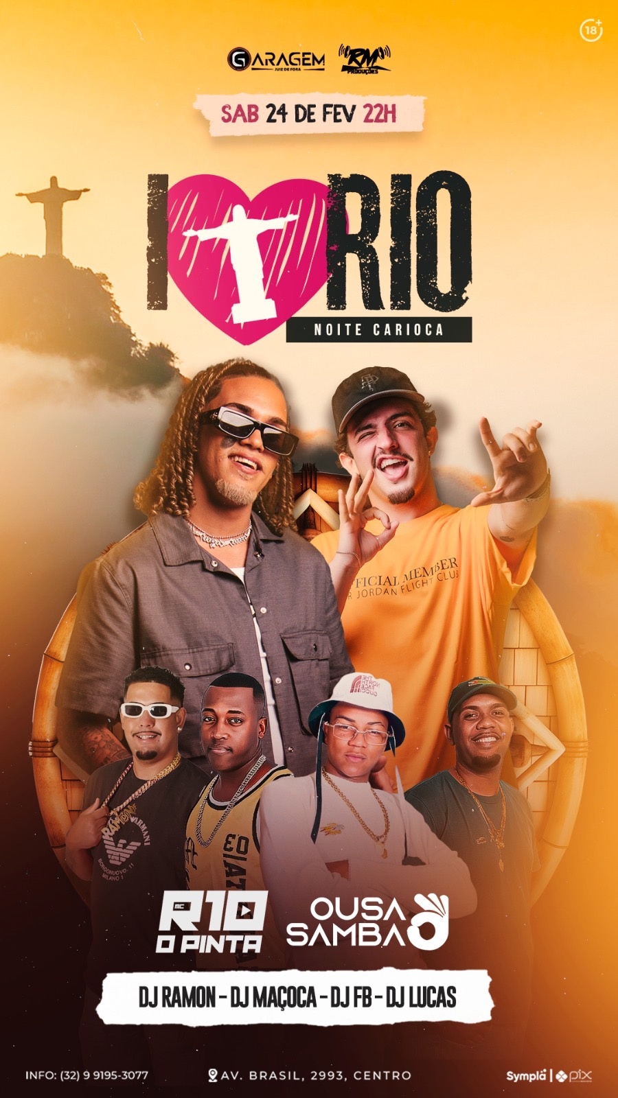 I LOVE RIO - R10 O PINTA (Atração nacional) + OUSASAMBA em Juiz de Fora ...