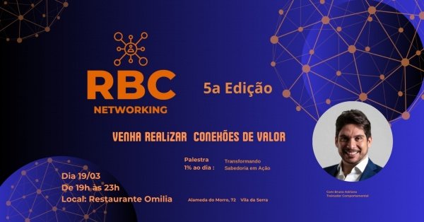RBC NETWORKING em Nova Lima - Sympla