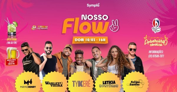 Nosso Flow em São José da Lapa - Sympla