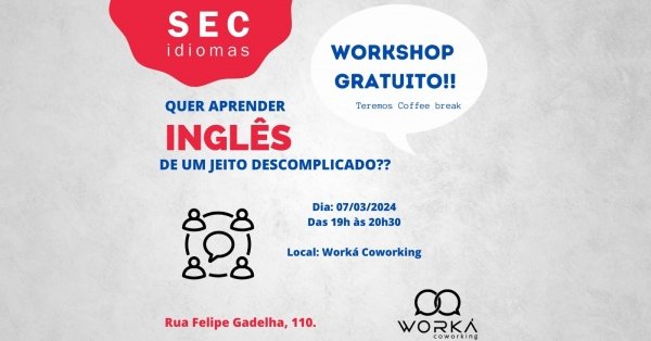Workshop - SEC Idiomas em São Paulo - Sympla