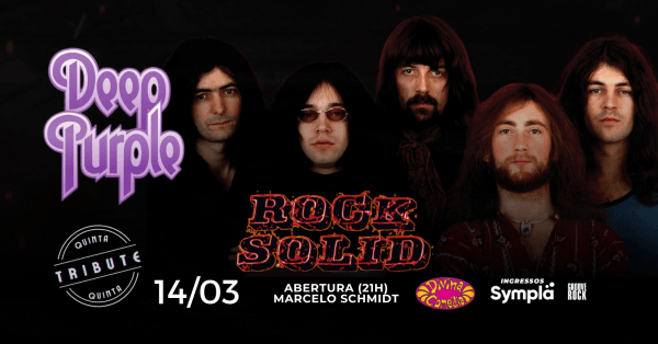 Tributo DEEP PURPLE - Show: ROCK SOLID em Porto Alegre - Sympla