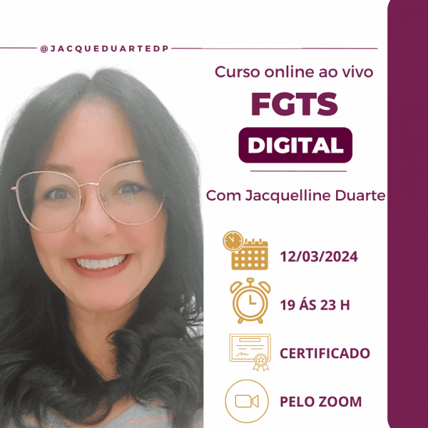 Curso FGTS DIGITAL - 12/03/2024 - online - Sympla