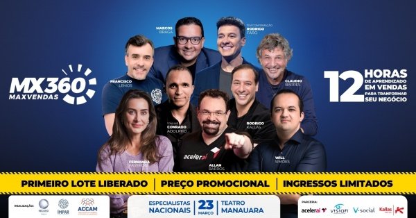 MAX VENDAS 360 em Manaus - Sympla