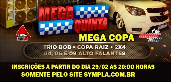 Mega Copa -Mega Quinta em Santa Luzia - Sympla