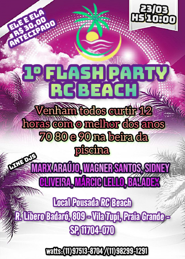 1° flash back RC Beach em Praia Grande - Sympla