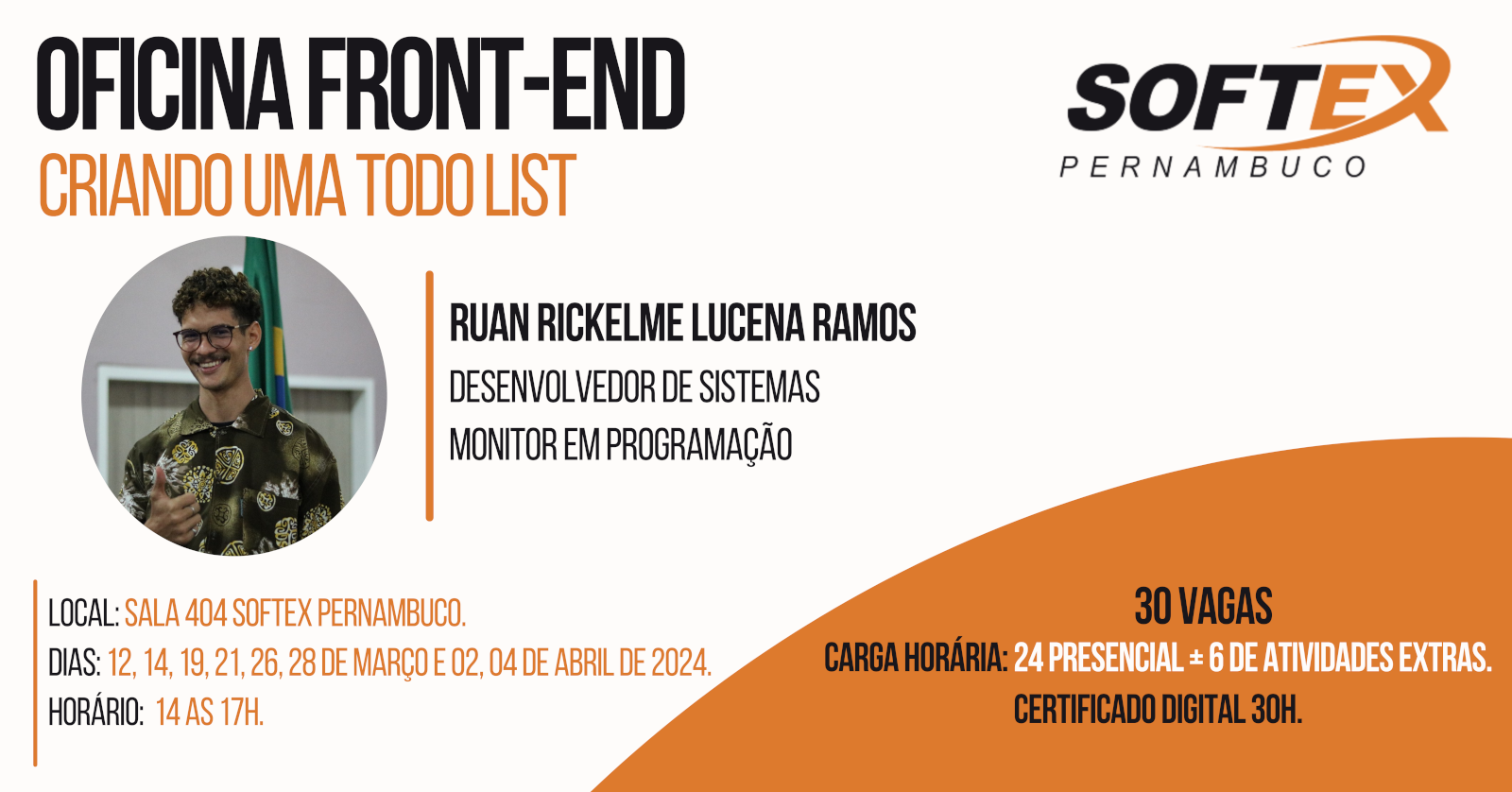 Oficina Front-End no Softex PE em Recife - Sympla