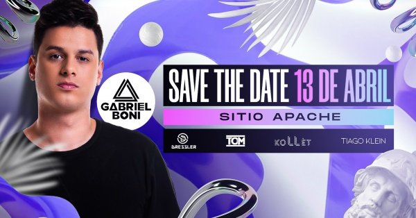 Dj Gabriel Boni em Venâncio Aires - Sympla