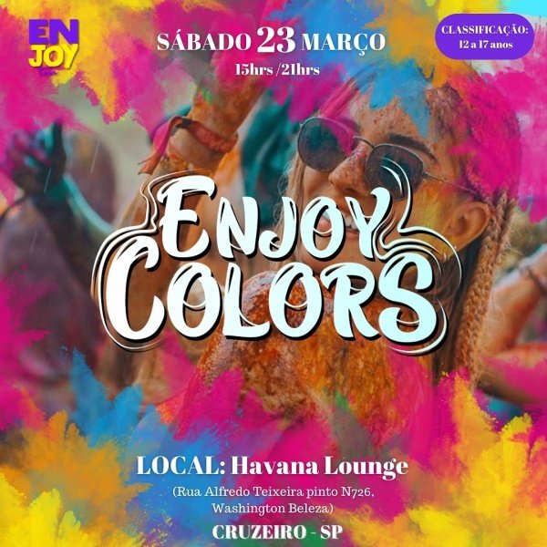 ENJOY COLORS - FESTIVAL DAS CORES em Cruzeiro - Sympla