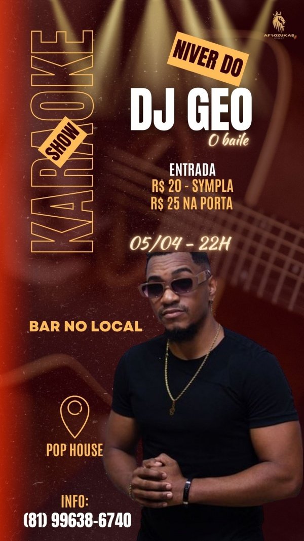 Baile do Dj Geo em Recife - Sympla