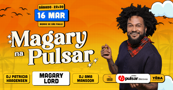 Magary na Pulsar em Cairu - Sympla