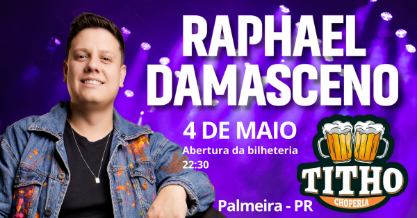 Show Raphael Damasceno em Palmeira - Sympla