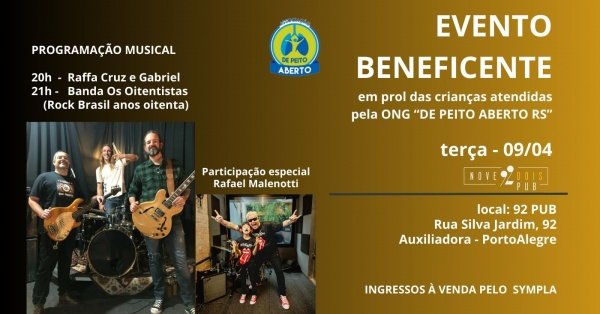 RAFFA CRUZ E GABRIEL, MAIS OS OITENTISTAS (ROCK ANOS 80 ) E RAFAEL MALENOTTI EM PARTIC ESPECIAL ...