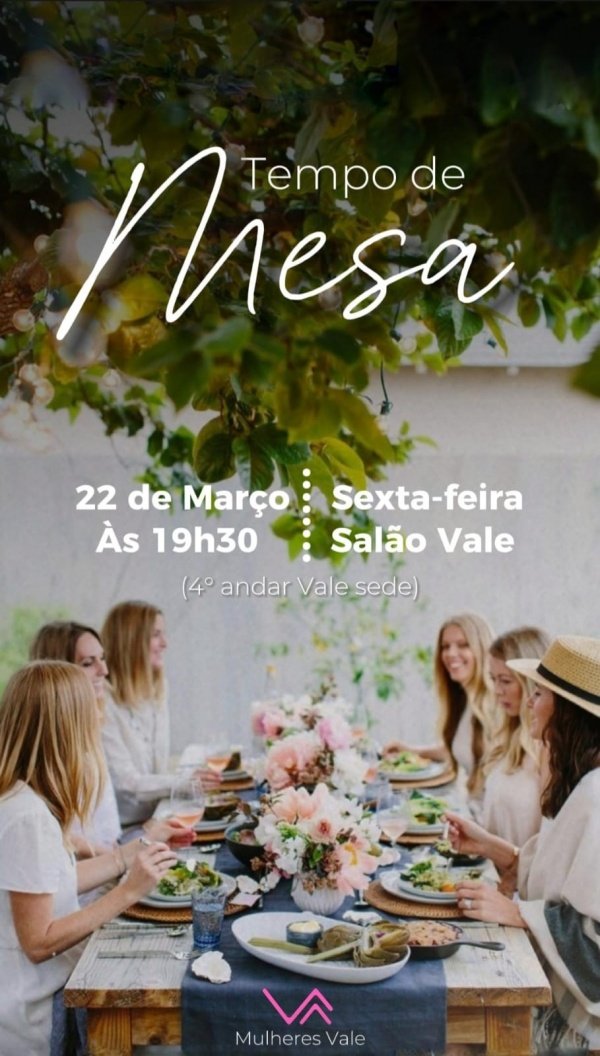 Tempo de Mesa - Festa para Mulheres em Formiga - Sympla