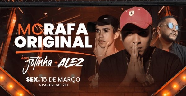 MC RAFA ORIGINAL - DJ JOTINHA - DJ ALEZ em Brasília - Sympla