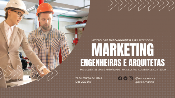 Marketing para Engenheiras e Arquitetas - online - Sympla