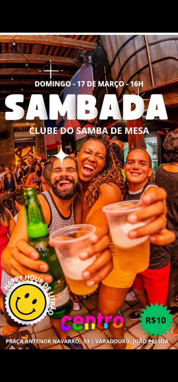 SAMBADA, 17 DE MARÇO em João Pessoa - Sympla