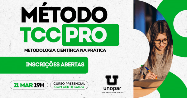 Curso Presencial: Método TCC PRO em Aparecida de Goiânia - Sympla