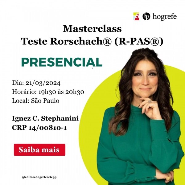 Masterclass - Teste Rorschach® (R-PAS®) em São Paulo - Sympla